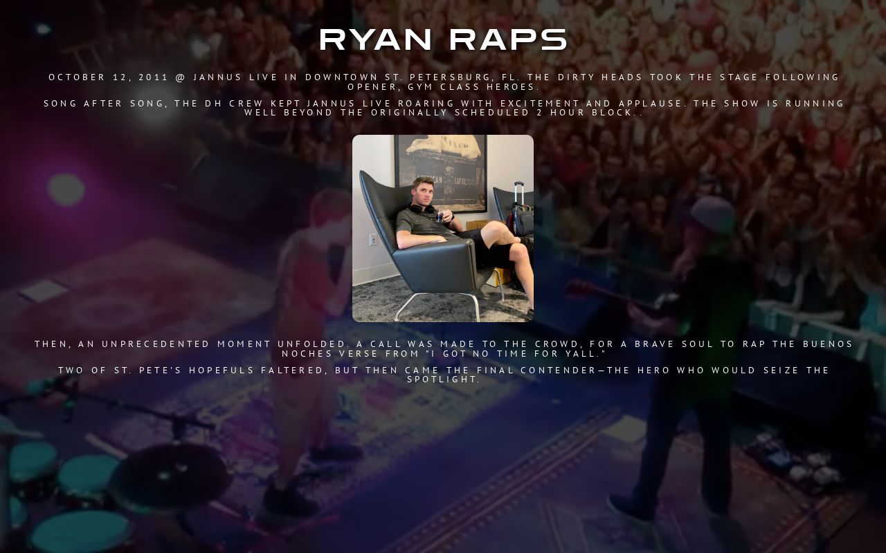 Ryan Raps - Amateur Rap Enthusiast in St Pete / Clearwater, FL - Ryan ...